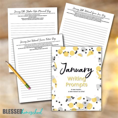 January Writing Prompts National Days In January