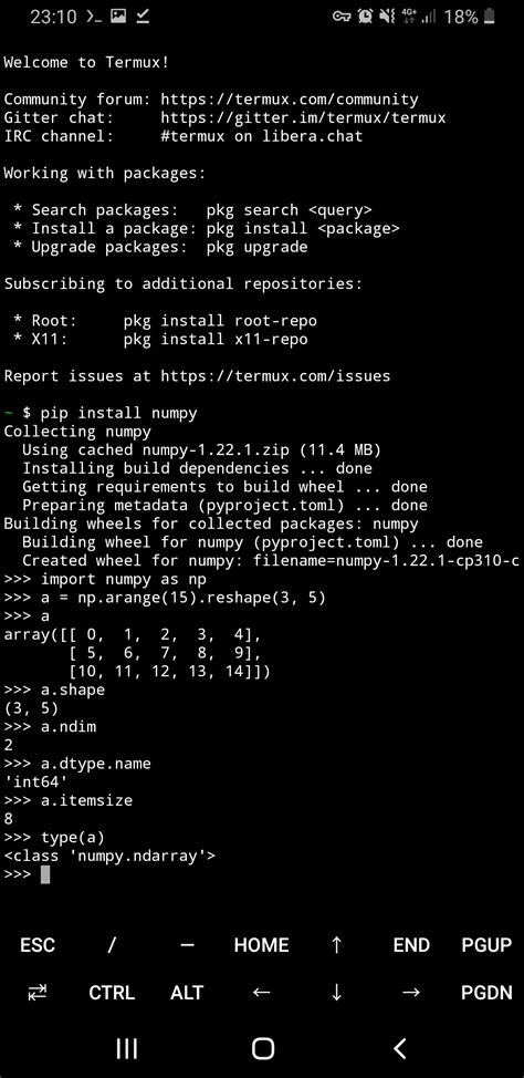 Failed To Build Numpy 1221 · Issue 8707 · Termuxtermux Packages