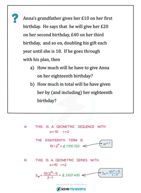Modelling With Sequences And Series Edexcel International As Maths
