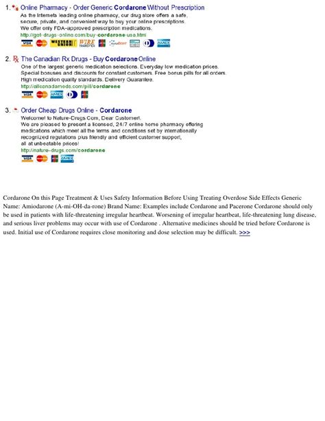 Is Cordarone A Beta Blocker Intermittent Cordarone Infusion Time