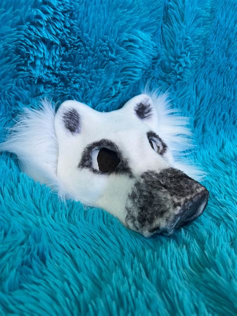 Therian Arctic Fox Mask Etsy