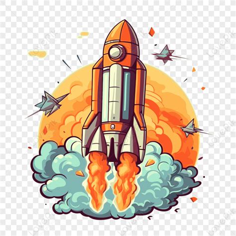 Rocket Launch Clipart