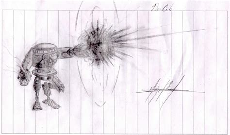 School Sketch Robot Cannon By Berceb On Deviantart