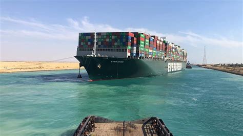 First Photos Of Suez Canal After Re Floating The Evergiven Vessel