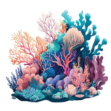 Coral Reef Clipart Vibrant Graphics For Education And Design