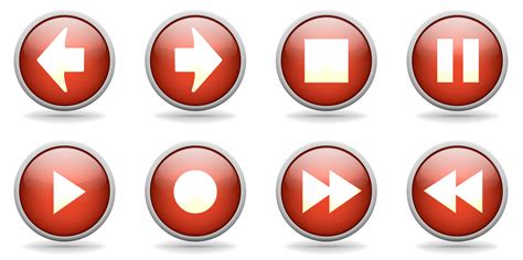 play pause stop icon at collection of play pause stop
