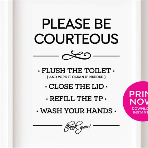Women Only Bathroom Sign Etsy