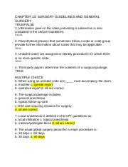Understanding Surgery Guidelines And Coding Practices In The CPT Course Hero