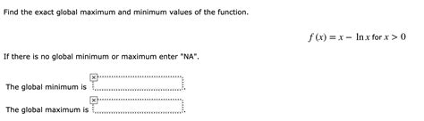 answered find the exact global maximum and… bartleby