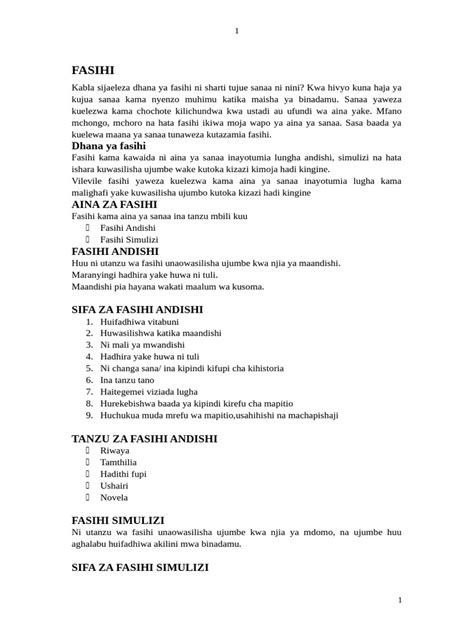 Fasihi Notes Pdf