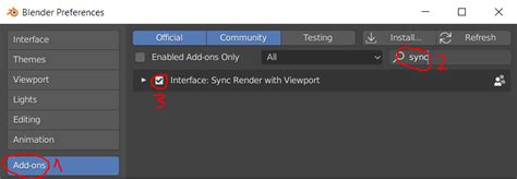 interface linking render visibility to viewport visibility in 2 81