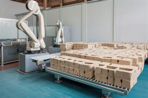Packaging And Sorting Robot Sorting Boxes Of Different Shapes And Sizes Into Orderly Stack