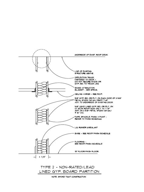 Lead Lined Drywall Partition Detail Pdf