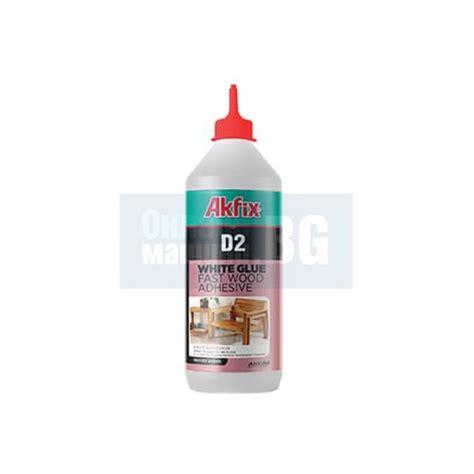 Лепило за дърво Akfix Pva D2 500 гр бяло • Цена