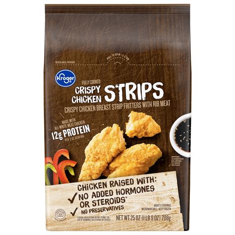 Kroger® Fully Cooked Frozen Crispy Chicken Strips 25 Ounces Kroger