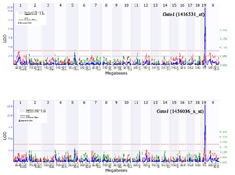 Gsto1 Genome Wide Interval Mapping Genetic Regulation Of Gsto1