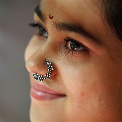 Itihaas Kudi Nath Small Left Clip On Handcrafted Silver Silver