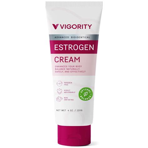 Vigority Estrogen Cream Hot Flashes Menopause Relief 4 Oz