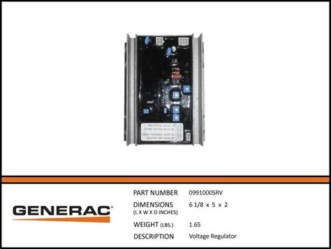Generac 10000039925 Voltage Regulator