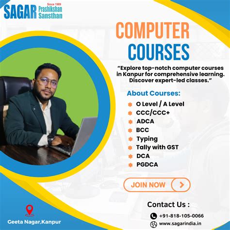 Unlocking Opportunities The Best Institute For Computer Courses In Kanpur By Sagar