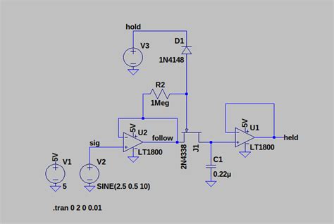Ltspice How To Reduce Sample And Hold Circuit Drift Electrical