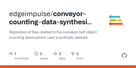 Github Edgeimpulseconveyor Counting Data Synthesis Demo Repository