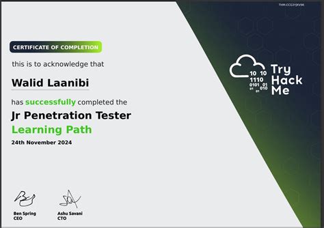 Walid Laanibi On Linkedin Cybersecurity Tryhackme Continuouslearning Websecurity Soc…