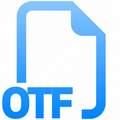 Filetype Otf File Format Presentation Template Ppt Icon