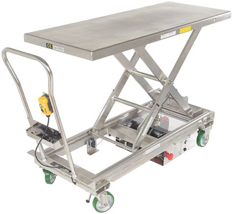 1000 Lbs Capacity Powered Lift Single Stainless Steel Elevating