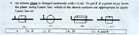 solved an intinite plang is charged uniformly with 0 clm to get eat a