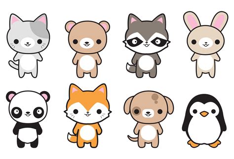 Cute Kawaii Animal Drawings