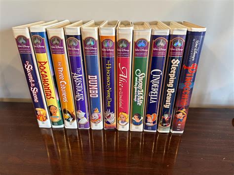 Disney Masterpiece Collection Vhs Collectible Movies 11 Etsy
