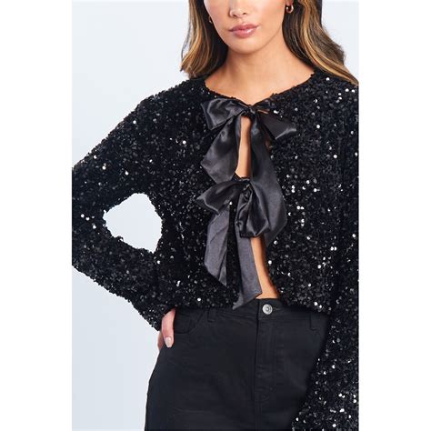 Be You Sequin Bow Jacket Ireland