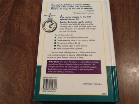 Too Busy To Exercise By Porter Shimer 1996 G3az Workouts For Anywhere