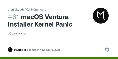 macos ventura installer kernel panic · issue 61 · thenickdude kvm