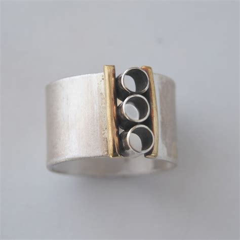 Custom Cuff Rings Bling Rings Mixed Metal Jewelry