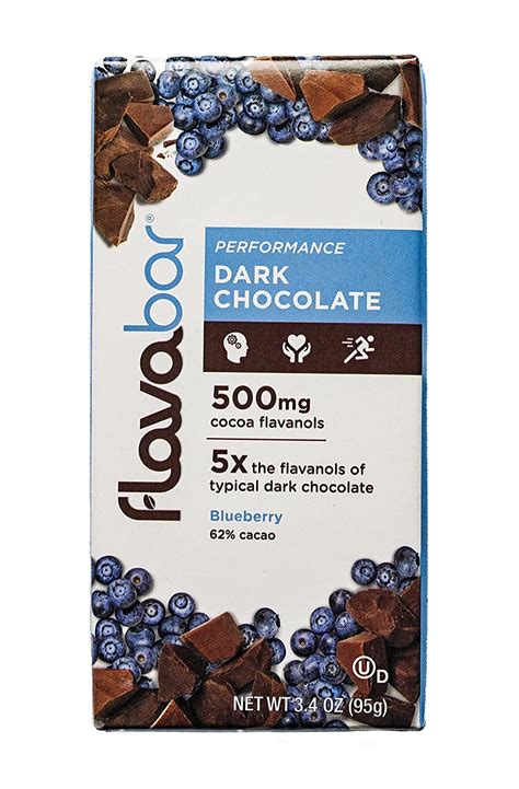 Flavabar Performance Dark Chocolate 500mg Cocoa Flavanols