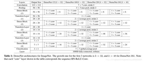经典cnn网络：densenet densenet121结构图 csdn博客