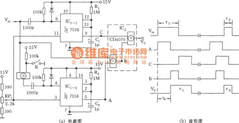 Neighbor Pulse Delay Circuit 555 555 Circuit Circuit Diagram