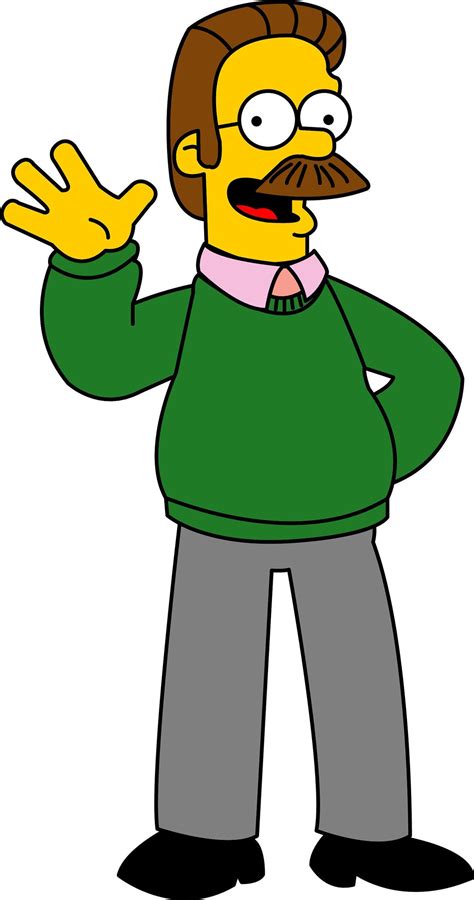 Ned Flanders From The Simpsons Vinyl Die Cut Decal Sticker Etsy