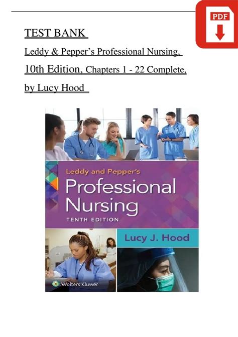 Leddy And Peppers Professional Nursing 10th Edition Test Bank By Lucy