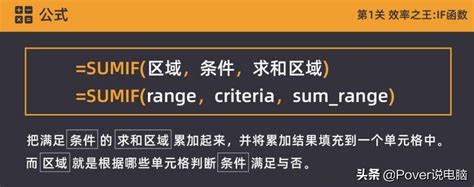 Excel的if函数又一个兄弟——sumif函数 正数办公 Excel的if函数又一个兄弟——sumif函数 正数办公