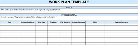 10 Free Work Plan Templates To Organize Your Projects