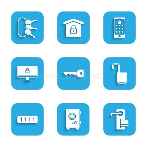 set key safe digital door lock open padlock password protection