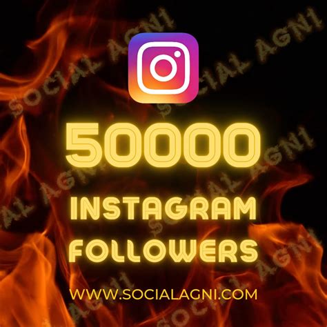 50000 High Quality Instagram Followers Social Agni