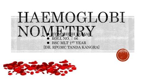 Hb Estimation Various Methods Pptx