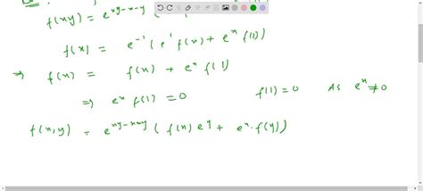 Solved Let F R →r Satisfies The Functional Equation F X Y E X Y X Y