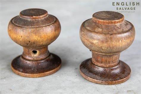 Reclaimed Antique Edwardian Oak Door Knobs