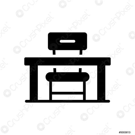 Student Desk Stock Vector 5003813 Crushpixel