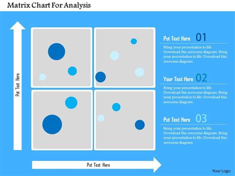 matrix chart for analysis flat powerpoint design powerpoint